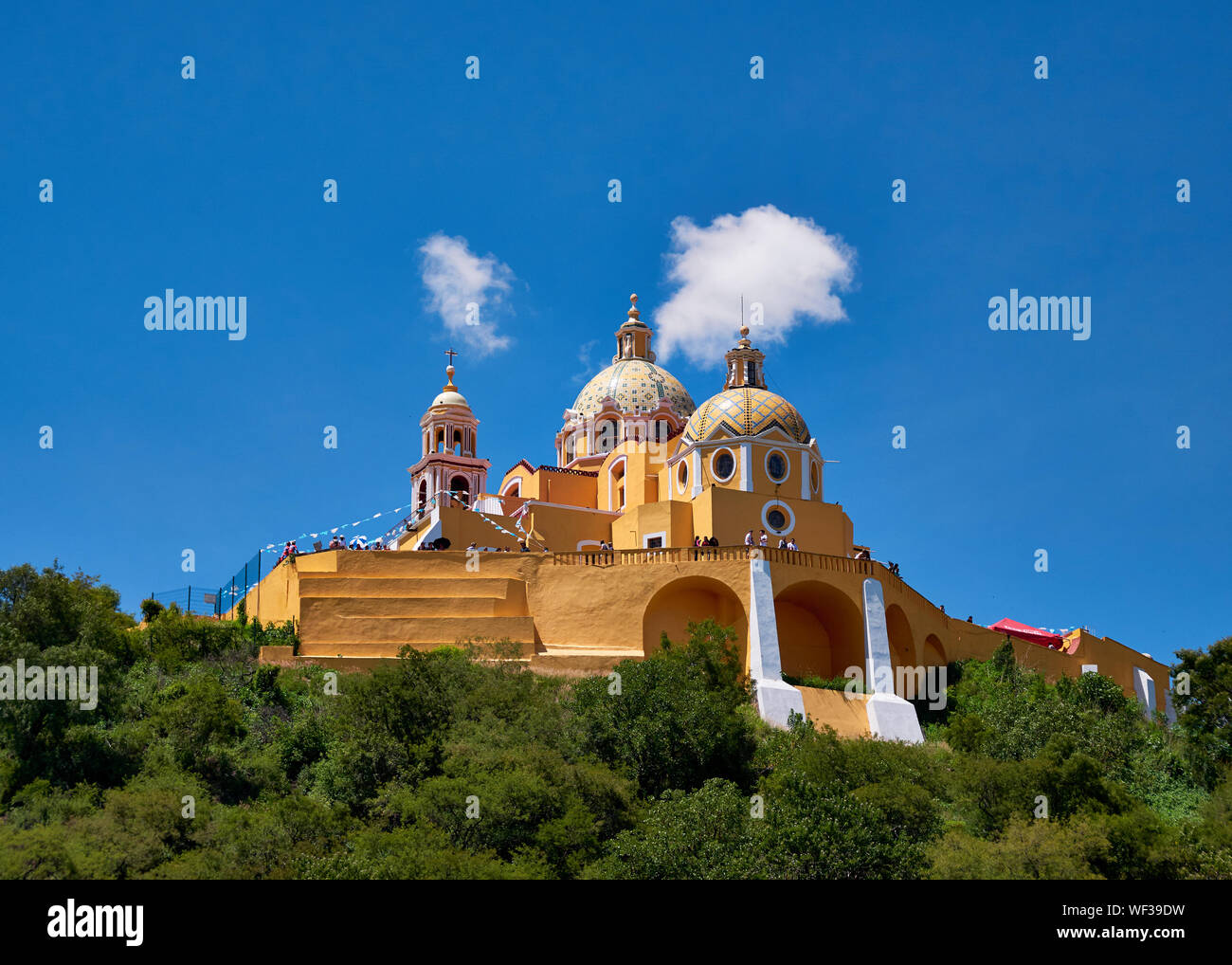San Andres Cholula, Mexico, September 30, 2018 - Beautiful Shrine of ...