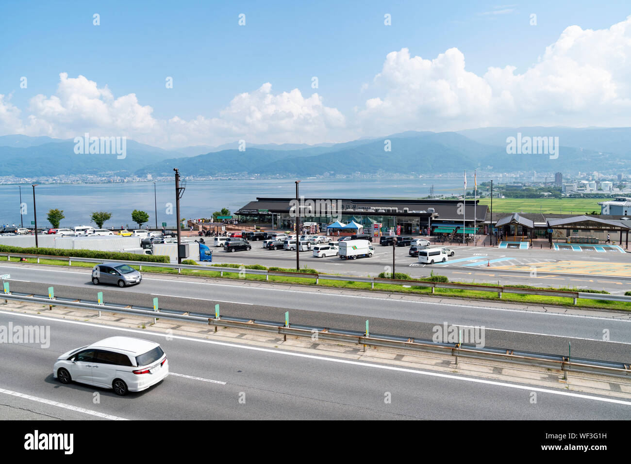Chūō Expressway Suwako Service Area, Okaya City, Nagano Prefecture ...