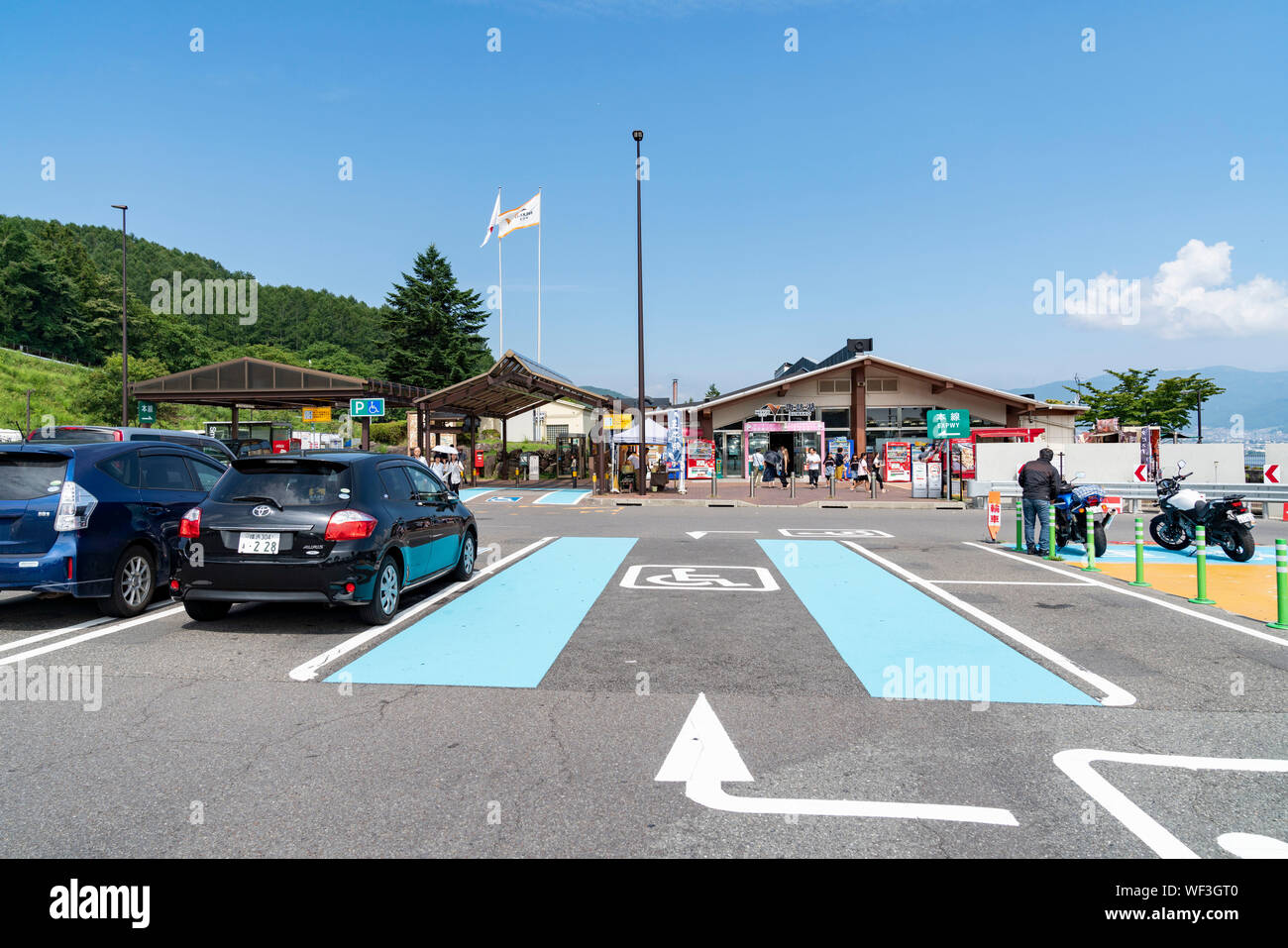 Priority parking space, Chūō Expressway Suwako Service Area, Suwa City ...