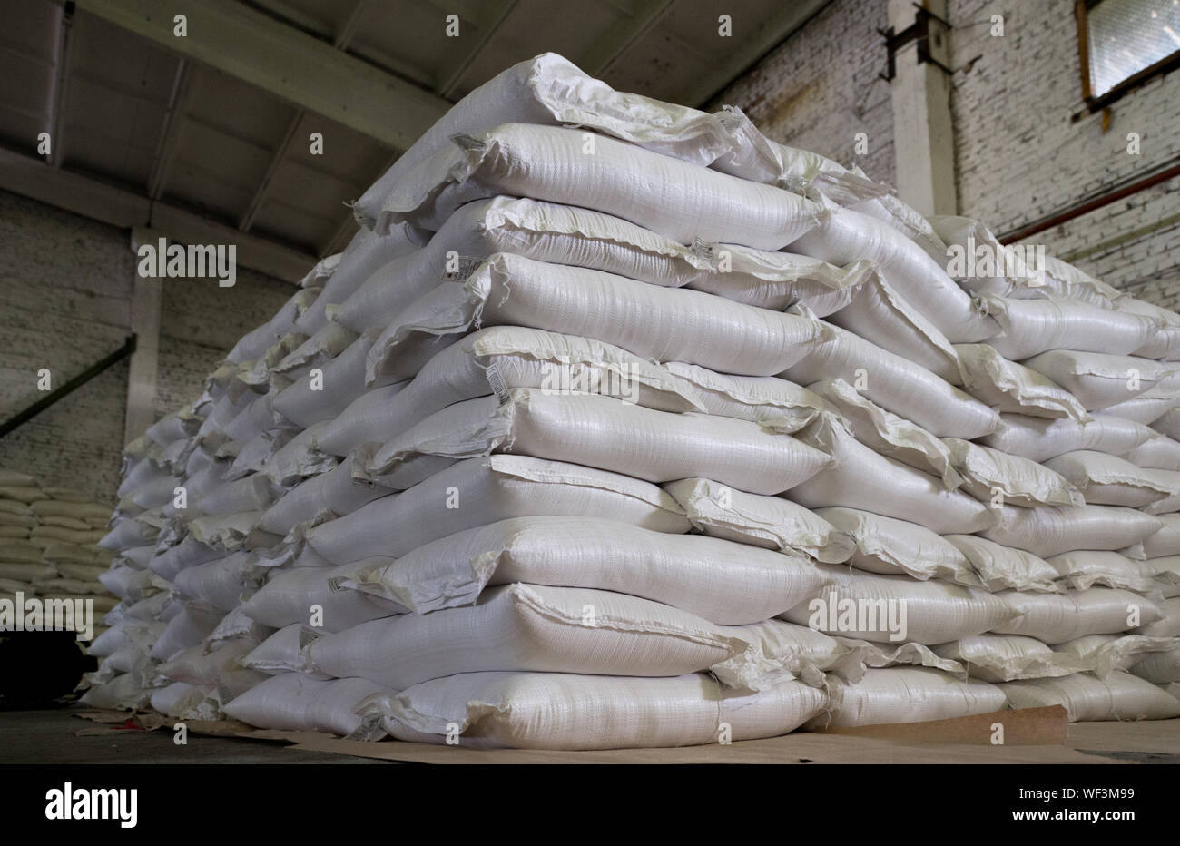 Stack of sacks hi-res stock photography and images - Alamy