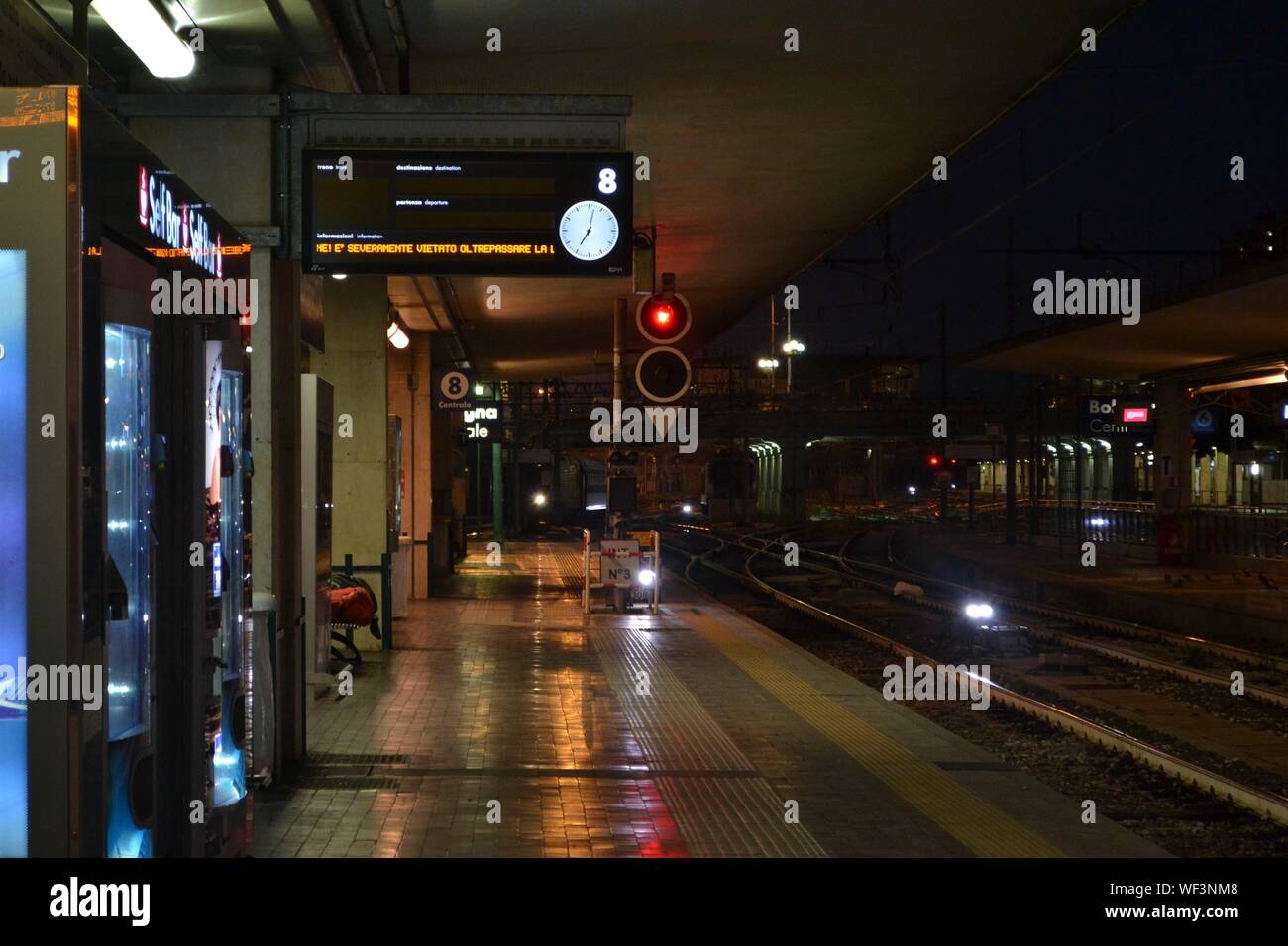 Empty railroad station night architecture hi-res stock photography and ...