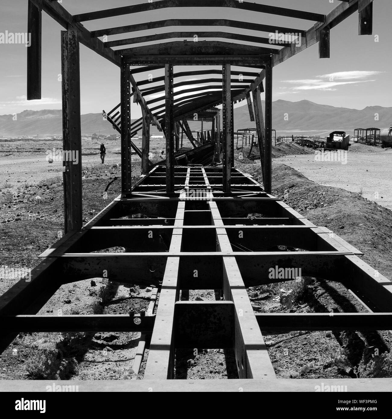 Broken down train Black and White Stock Photos & Images - Alamy