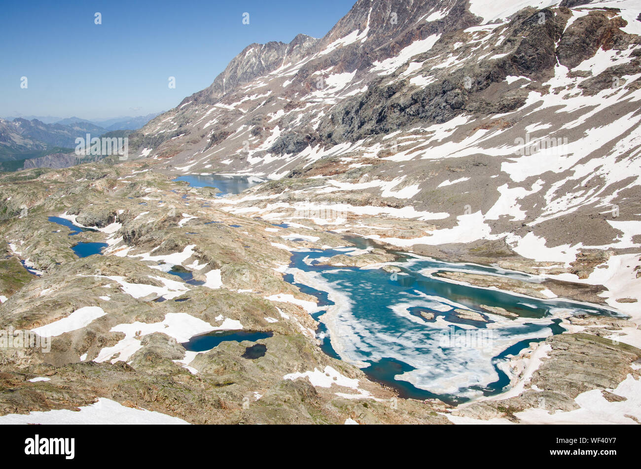 Snow melting mountain hi-res stock photography and images - Alamy