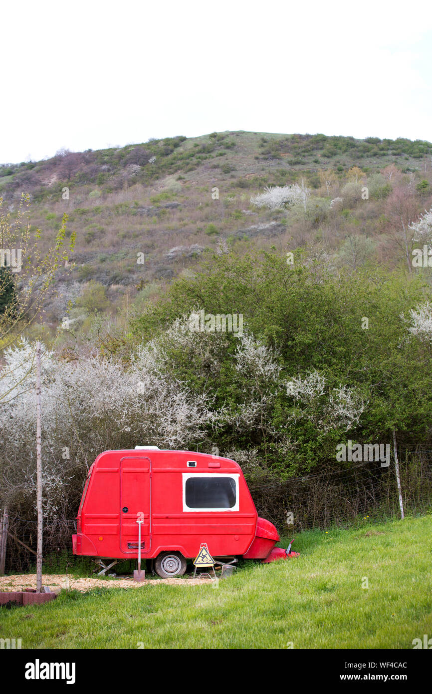 Camper van landscape hi-res stock photography and images - Alamy