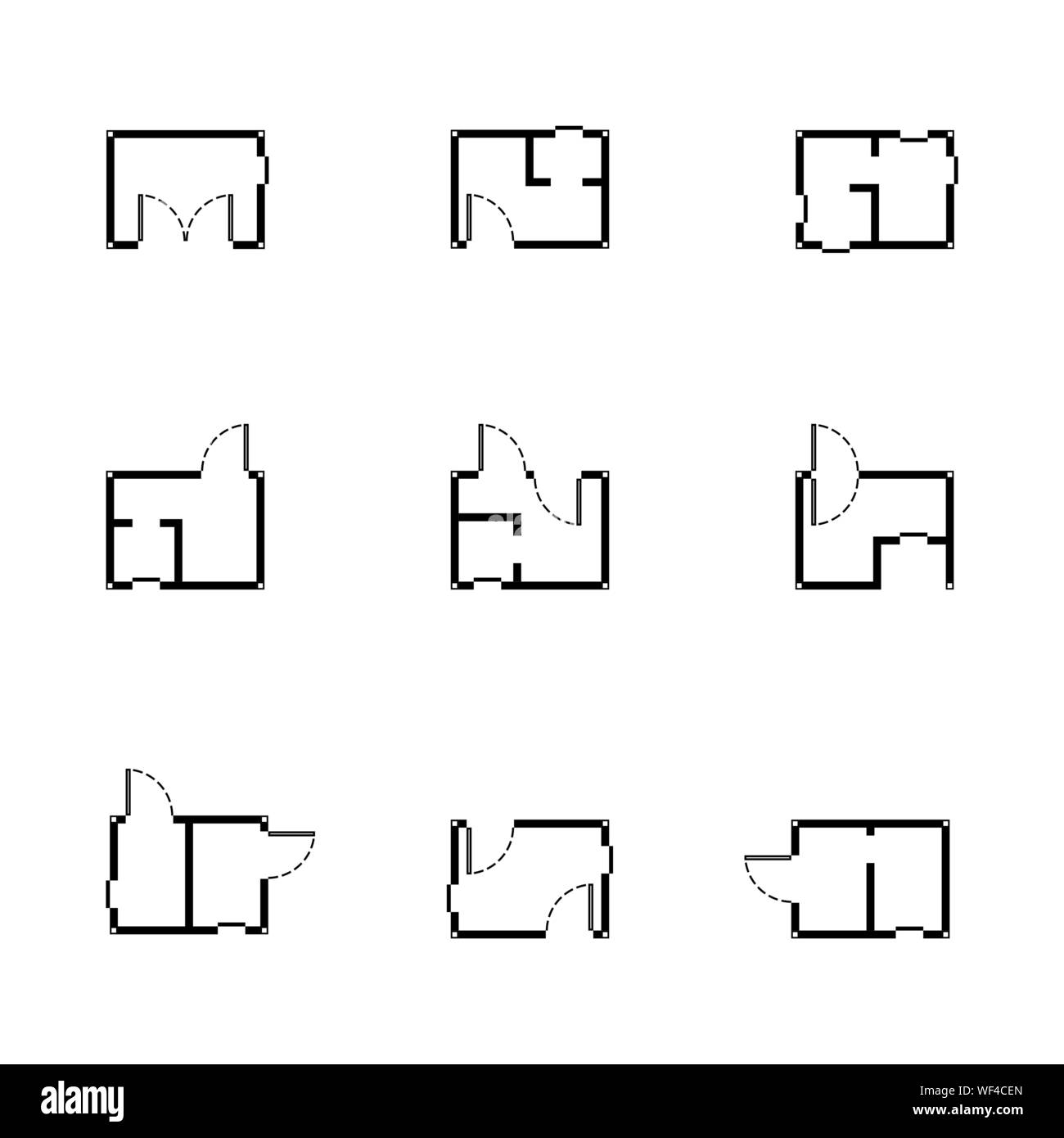 Schematic floor plan hi-res stock photography and images - Alamy