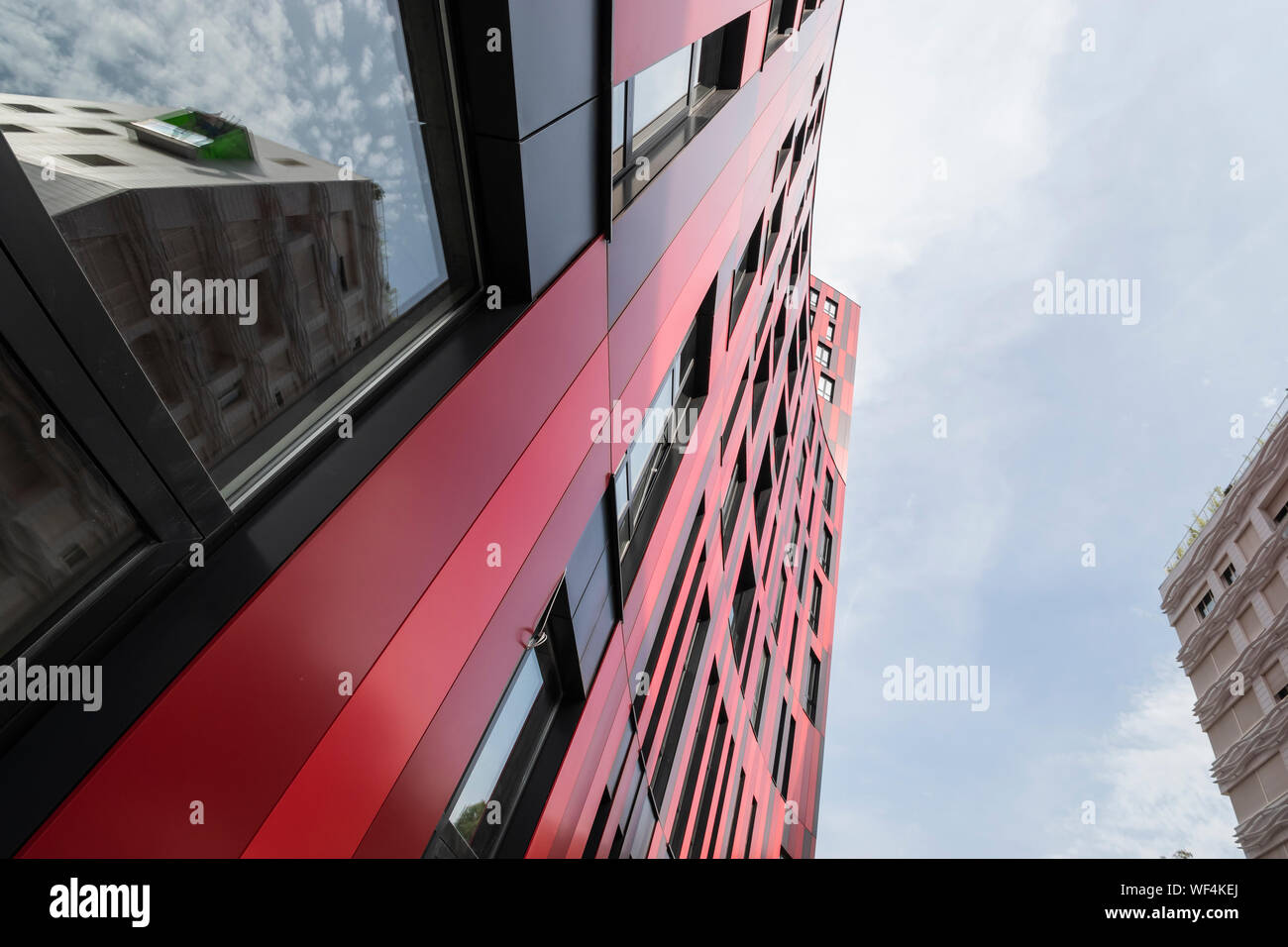 Beautiful red building tirana hi-res stock photography and images - Alamy