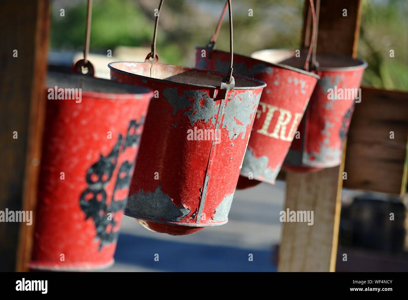 Row Of Buckets High Resolution Stock Photography and Images - Alamy