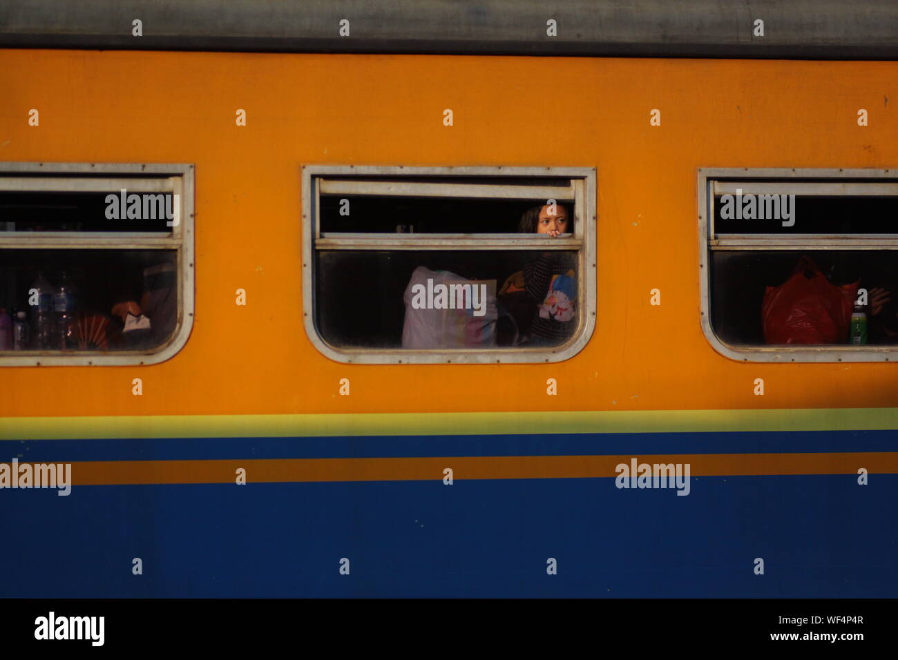 Train girls window hi-res stock photography and images - Alamy