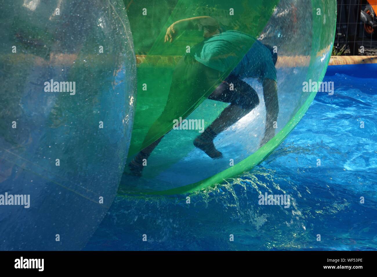 Zorbing hi-res stock photography and images - Alamy