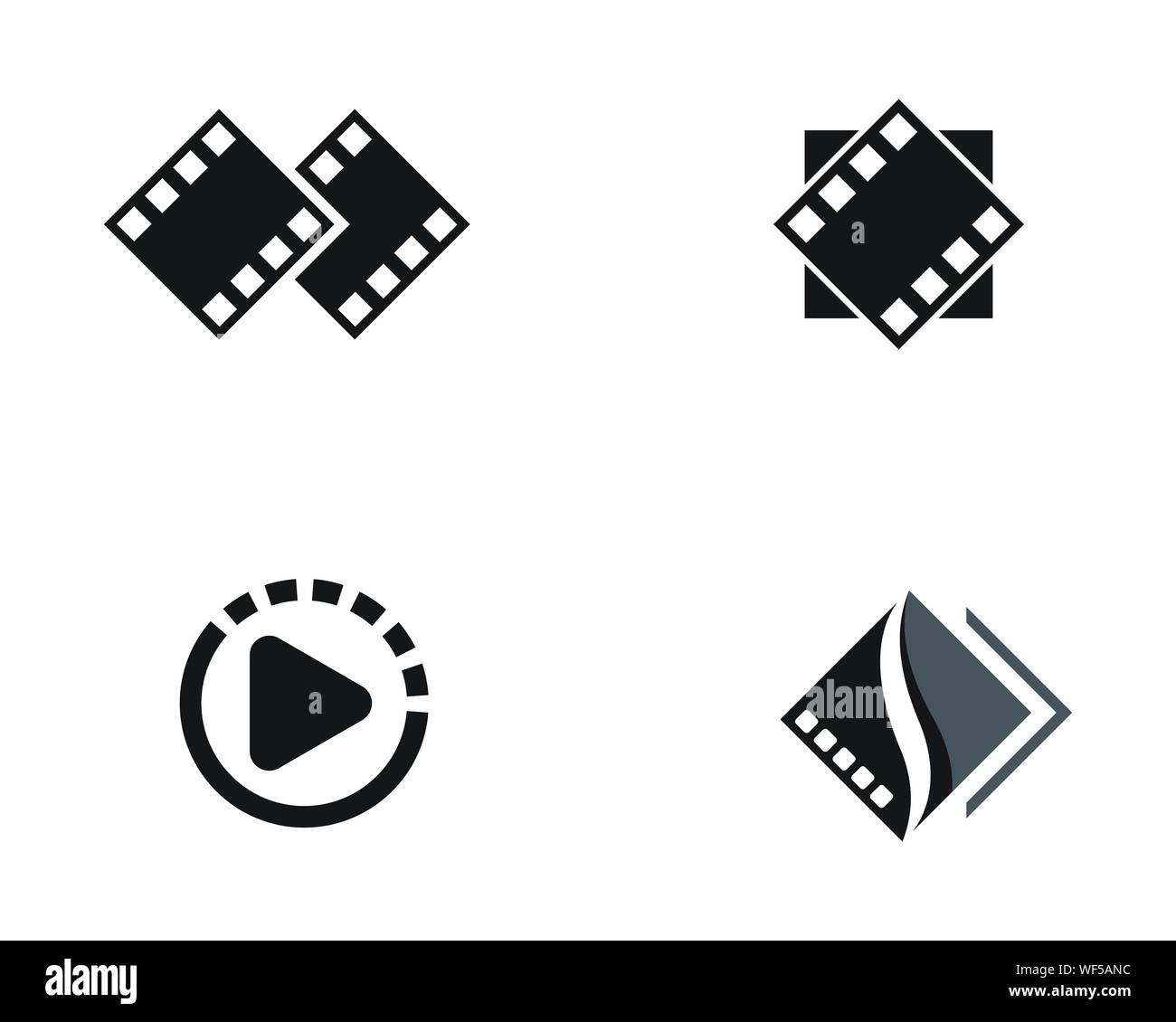 Film reel vector vectors hi-res stock photography and images - Alamy