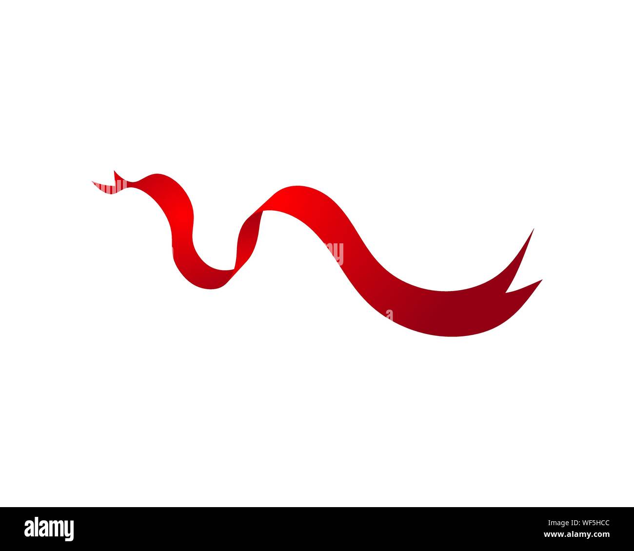 Red ribbon Vector illustration design Stock Vector Image & Art - Alamy