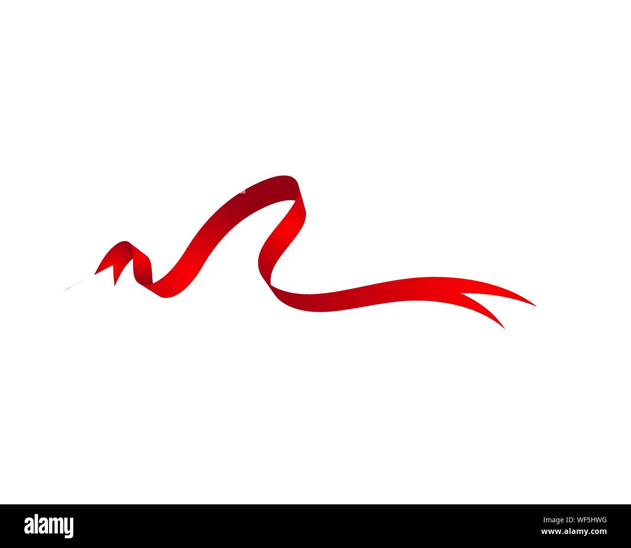 Red ribbon Vector illustration design Stock Vector Image & Art - Alamy