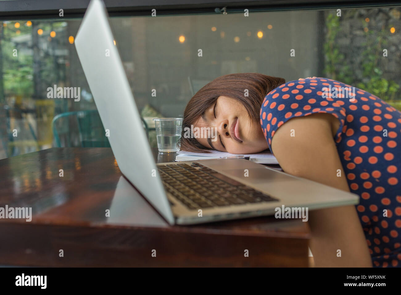 Fall asleep at the computer hi-res stock photography and images - Alamy