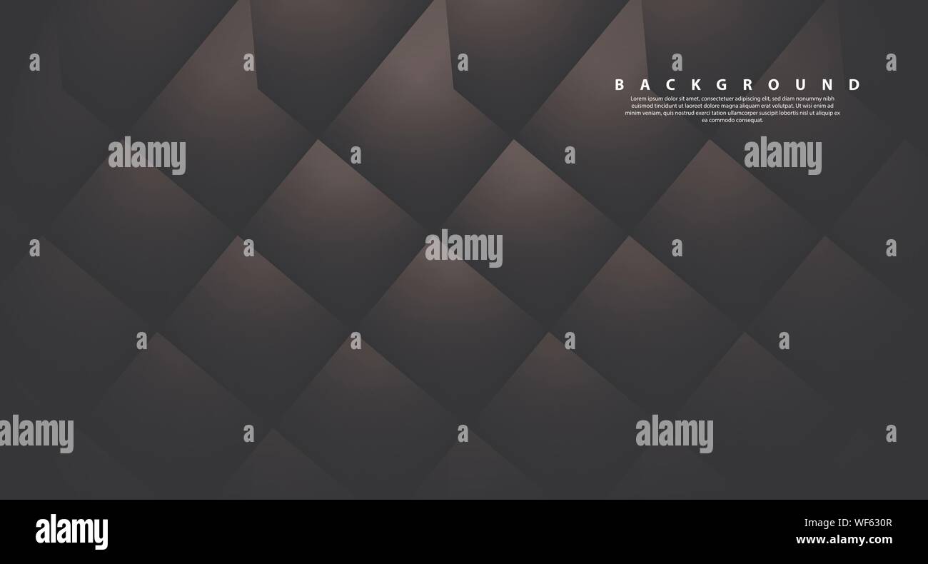 Modern abstract geometric patterns with a luxurious black background ...