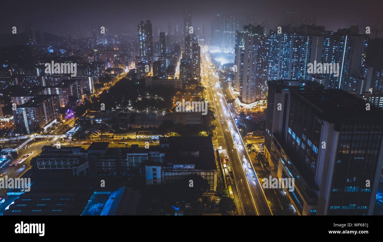 Kowloon night view hi-res stock photography and images - Alamy