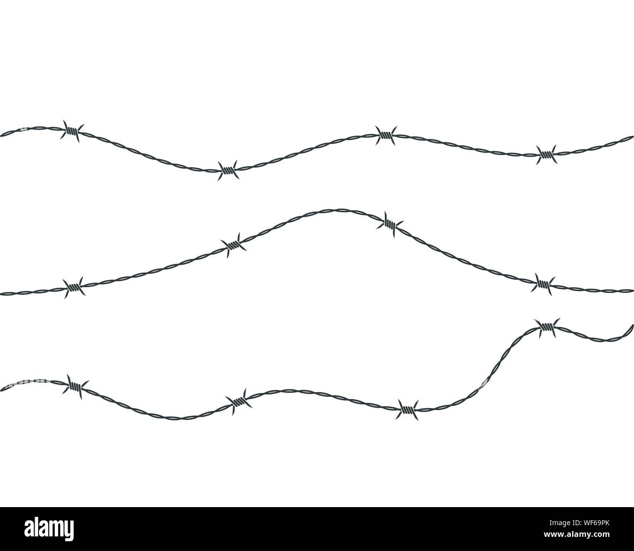 barbed wire vector illustration design Stock Vector Image & Art - Alamy