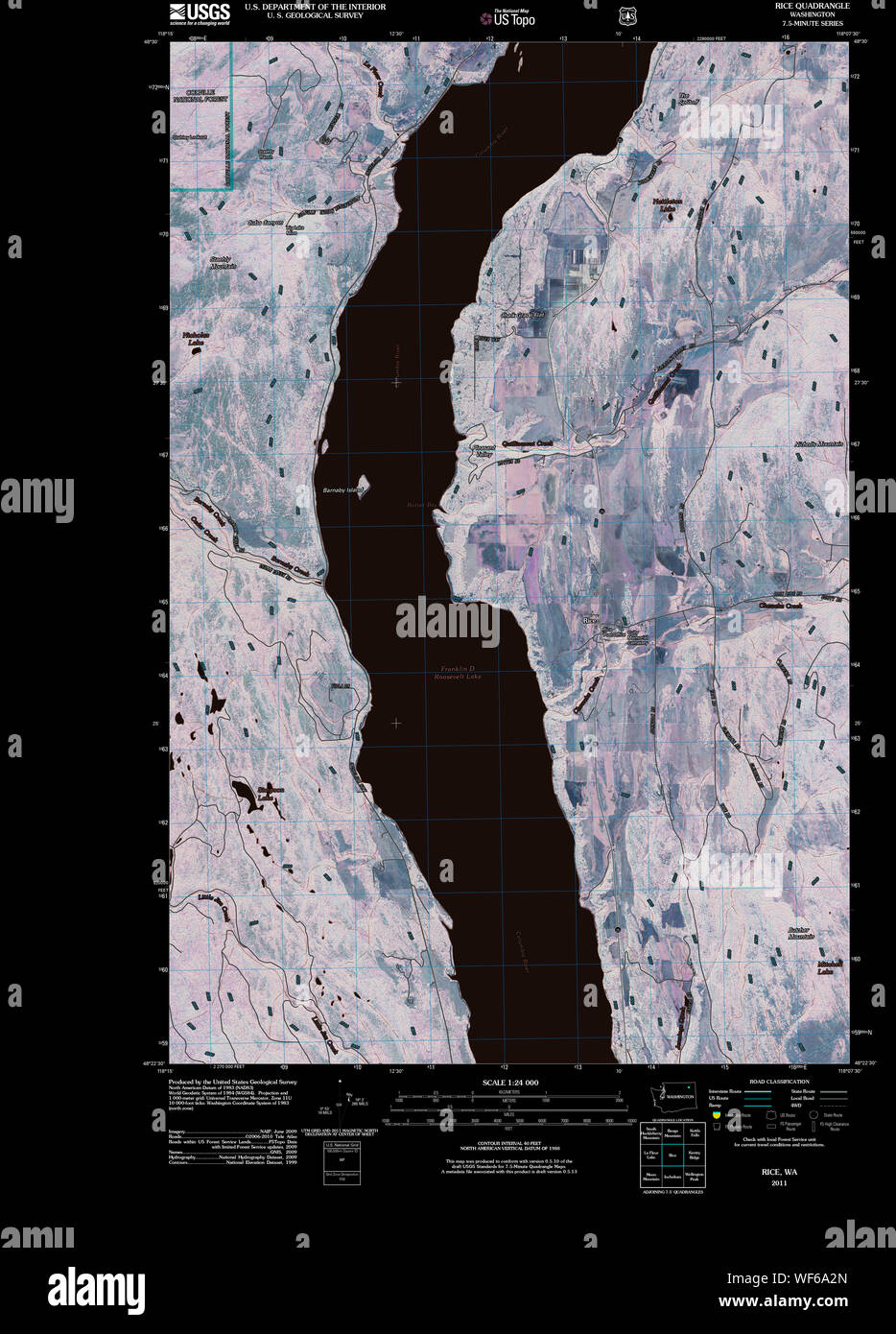 Map of rice washington hi-res stock photography and images - Alamy