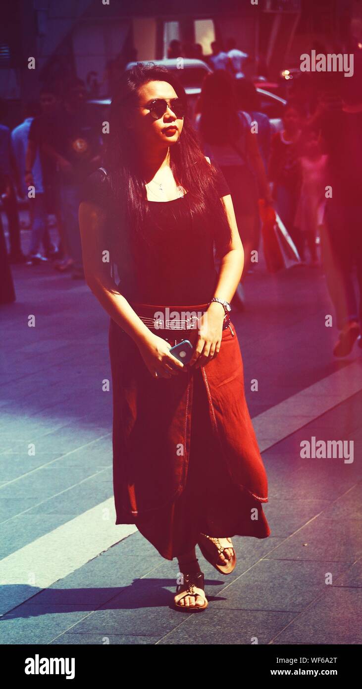 Beautiful women walking street hi-res stock photography and images - Alamy