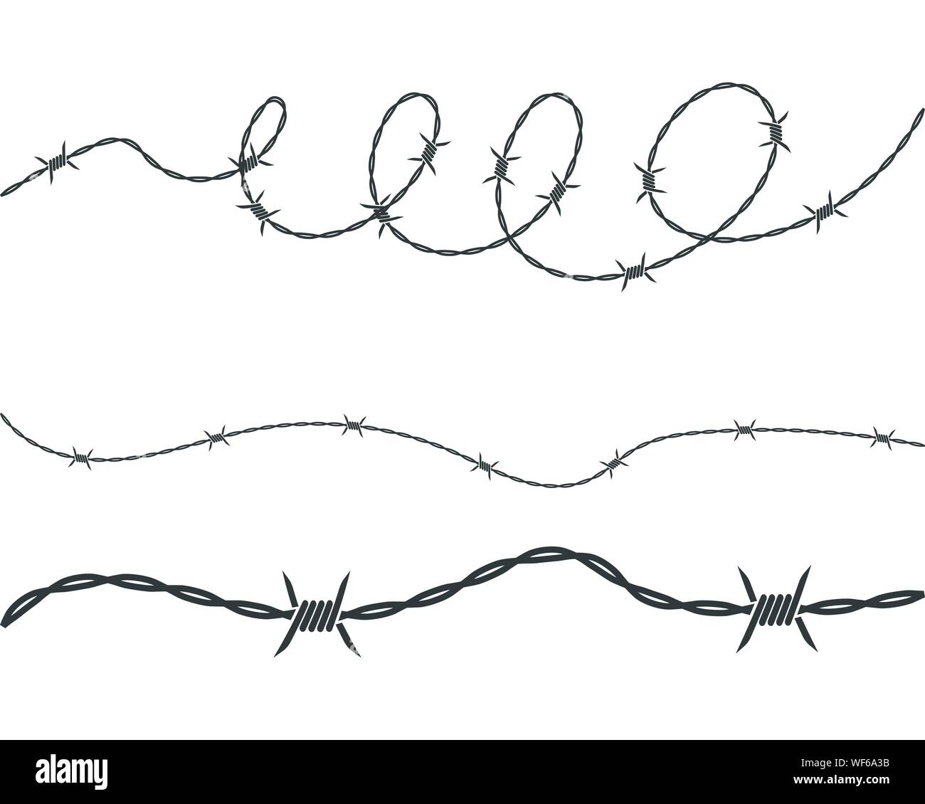 barbed wire vector illustration design Stock Vector Image & Art - Alamy