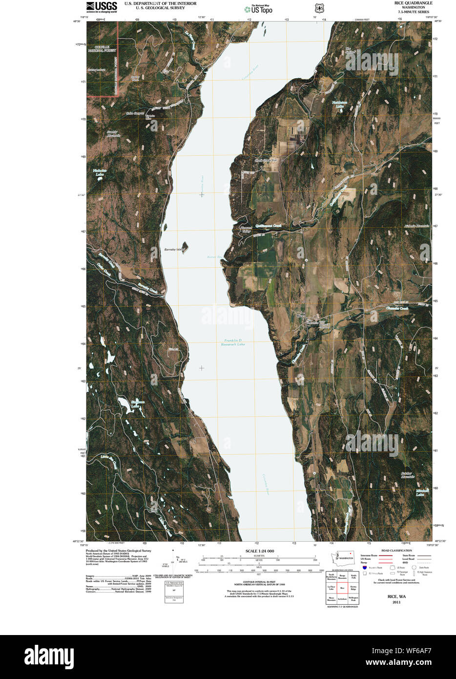 Rice washington map Cut Out Stock Images & Pictures - Alamy