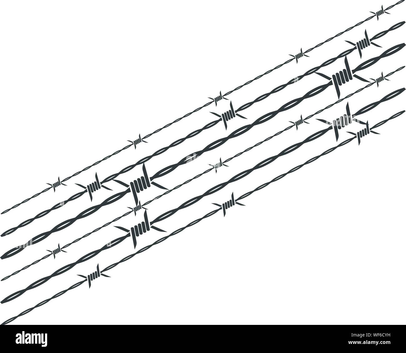 barbed wire vector illustration design Stock Vector Image & Art - Alamy