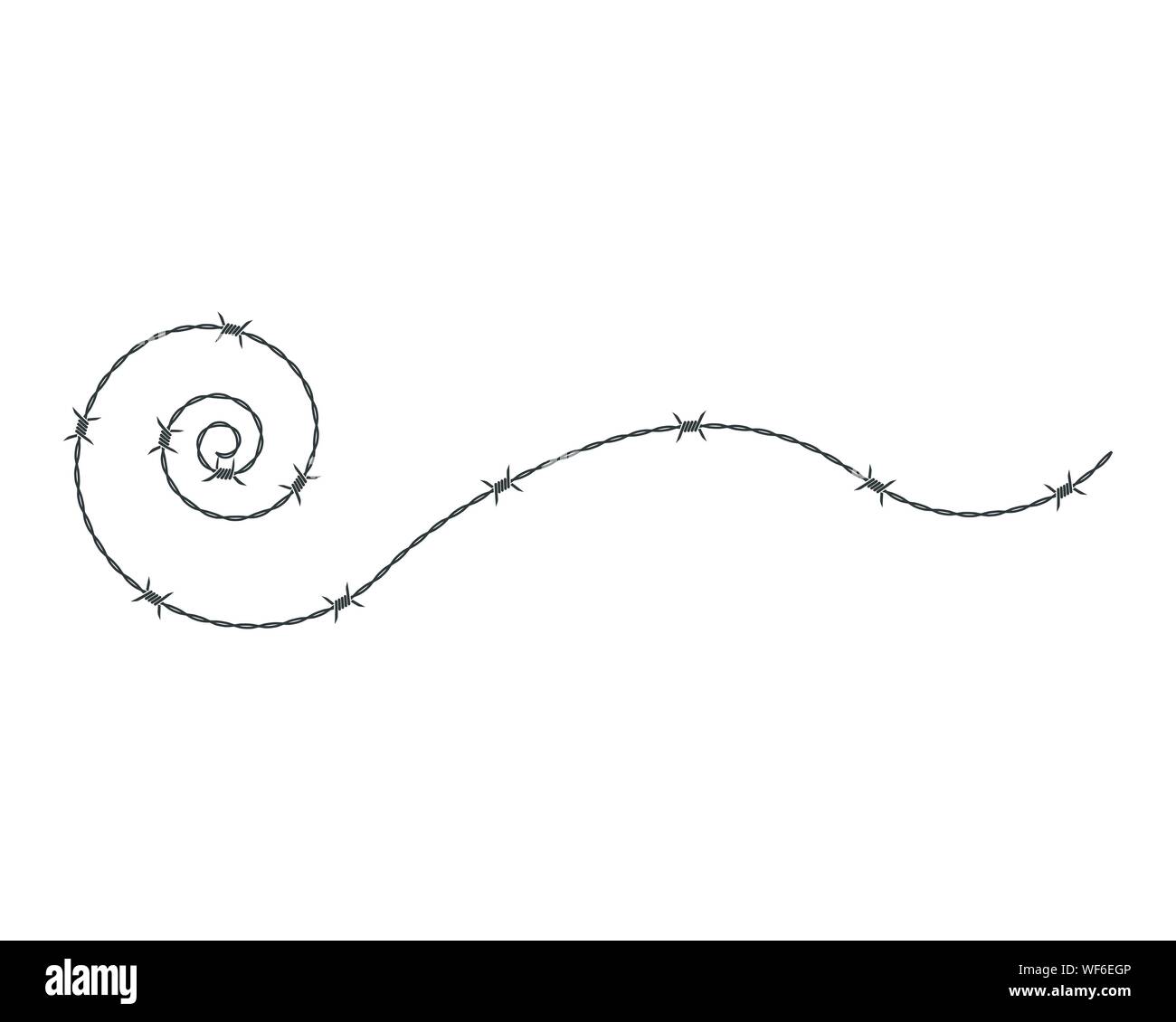 barbed wire vector illustration design Stock Vector Image & Art - Alamy