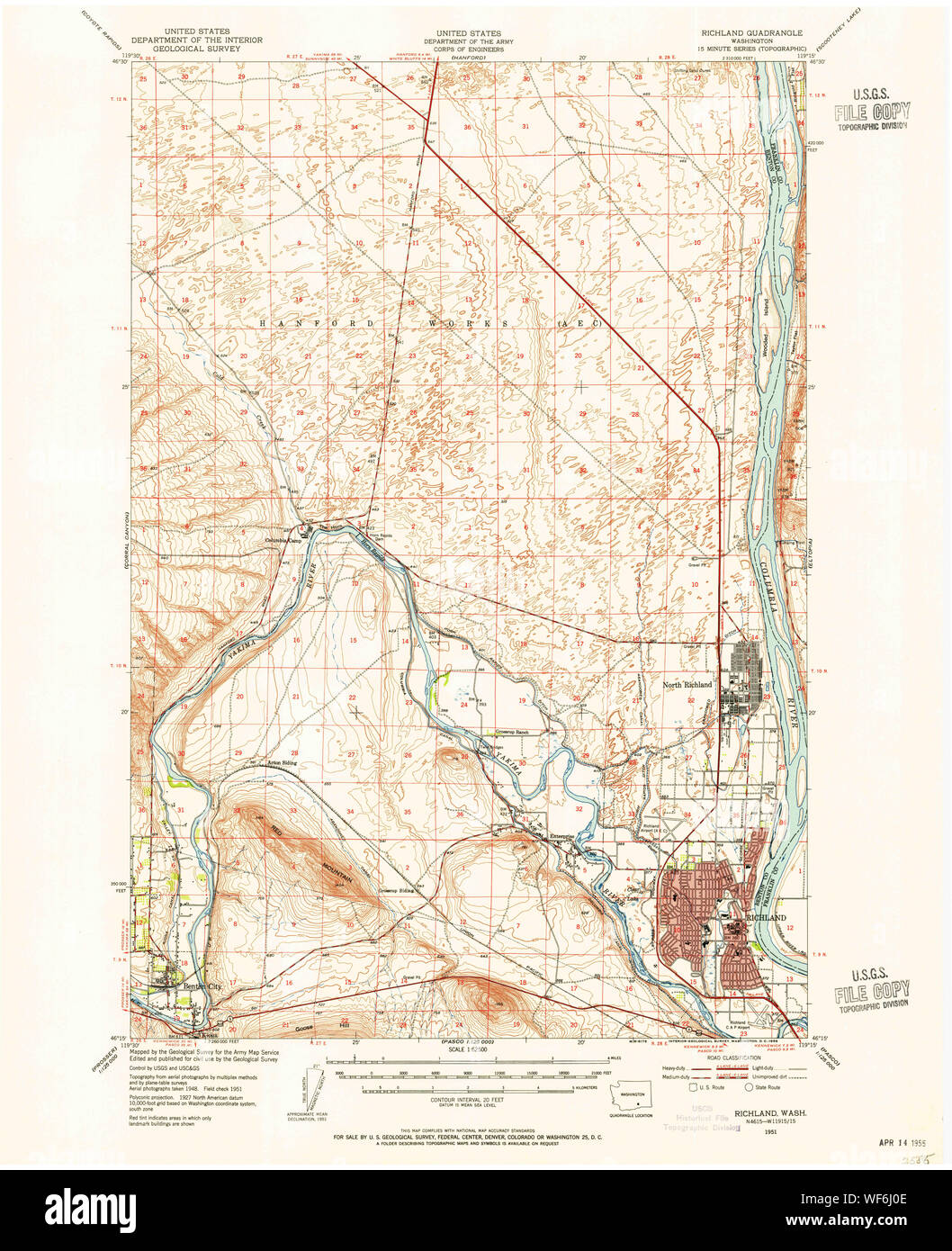 Richland washington state map hi-res stock photography and images - Alamy