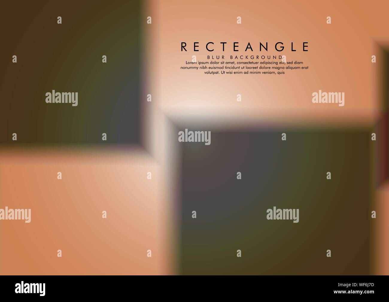 Vector illustration of a blur box with a background color radial ...