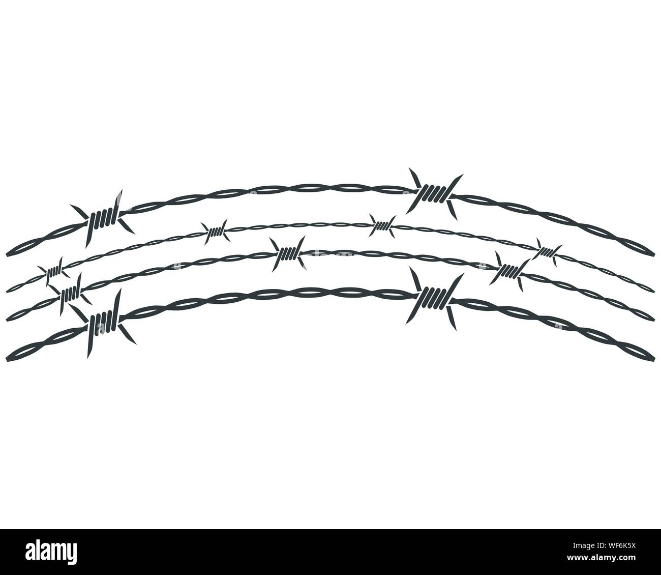 barbed wire vector illustration design Stock Vector Image & Art - Alamy