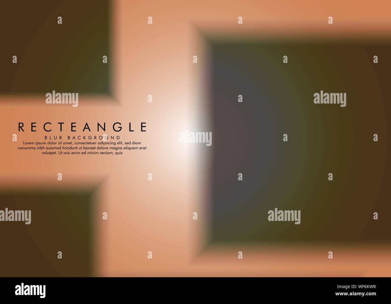 Vector illustration of a blur box with a background color radial ...