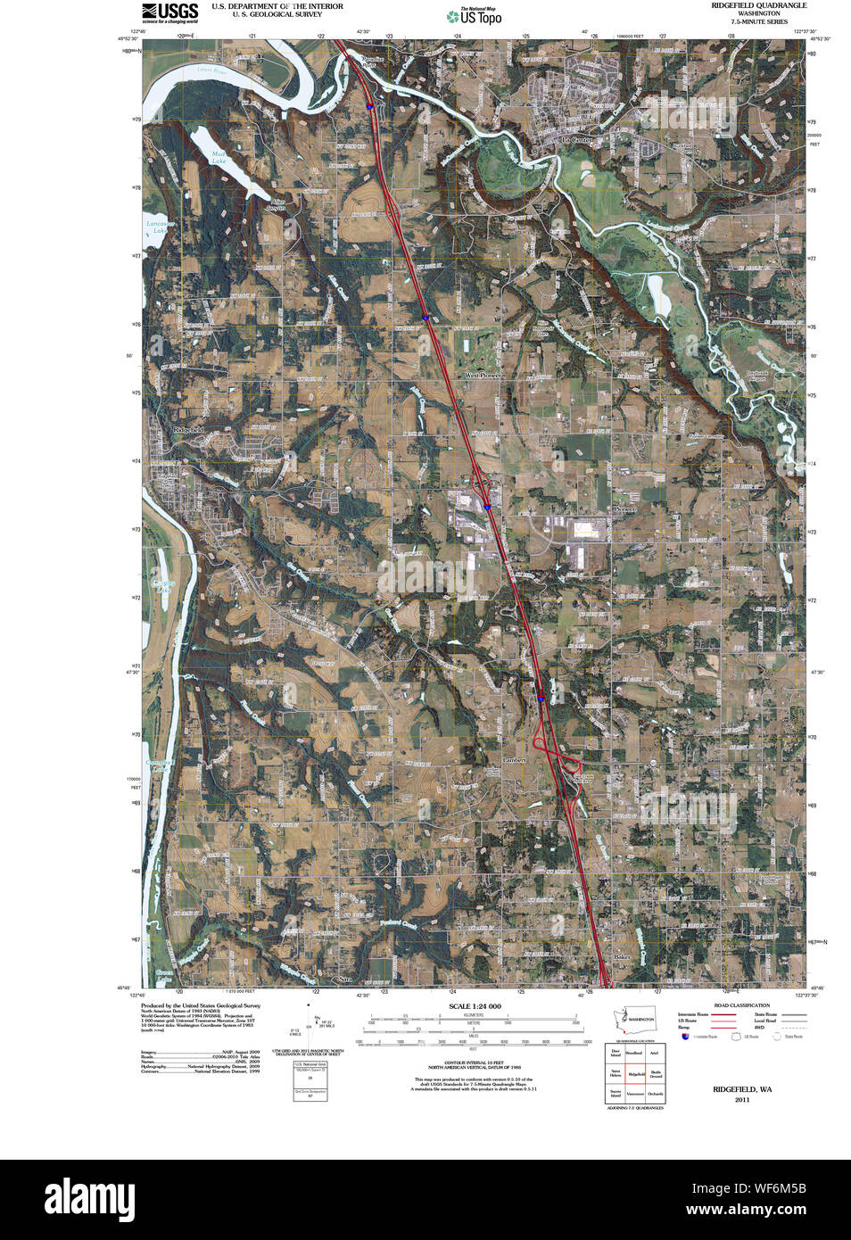 Map of ridgefield Cut Out Stock Images & Pictures - Alamy