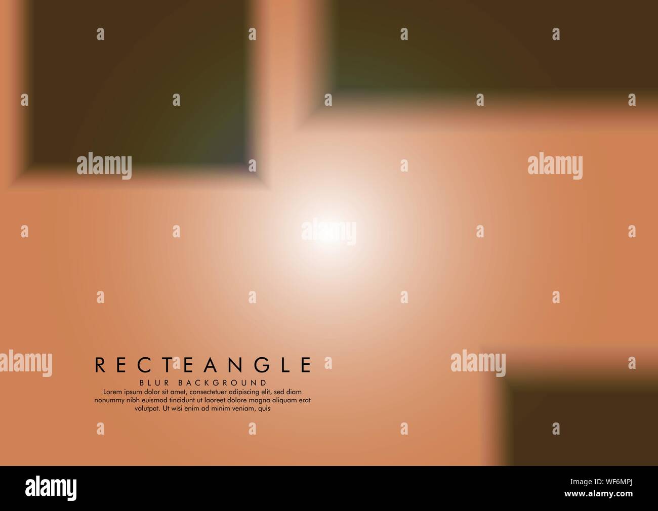 Vector illustration of a blur box with a background color radial ...