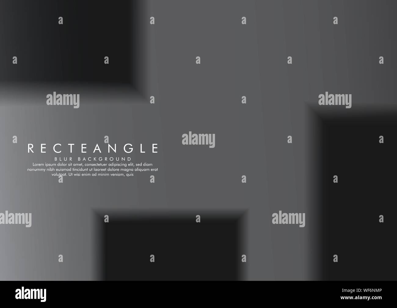 Vector illustration of a blur box with a gradient background. color ...