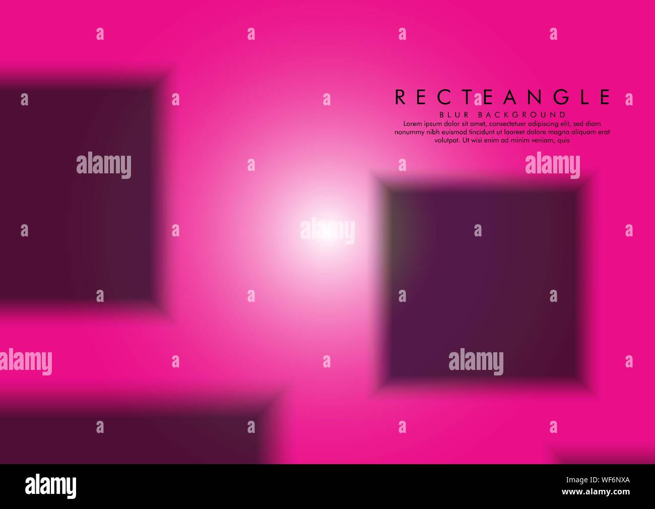 Vector illustration of a blur box with a background color radial ...