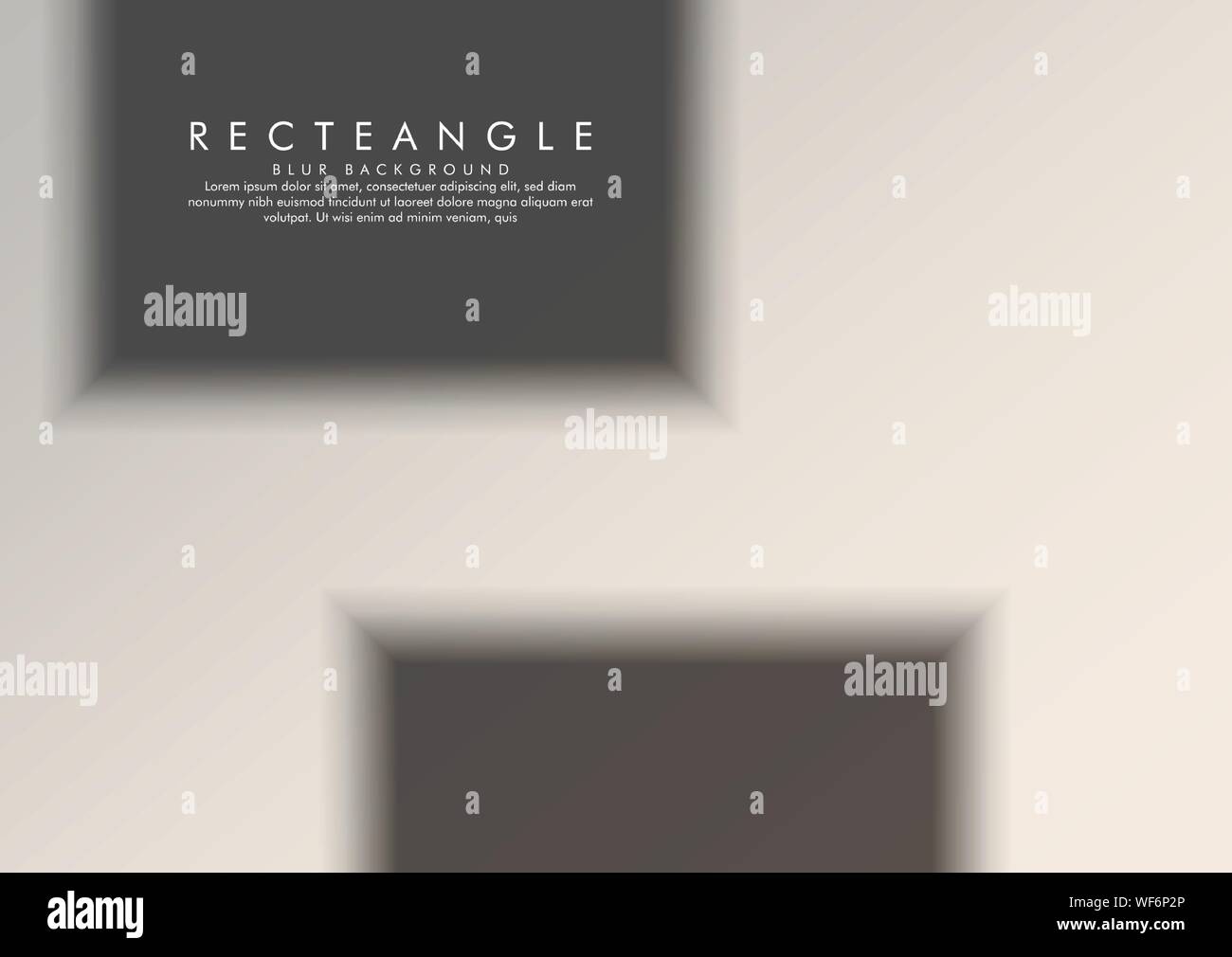 Vector illustration of a blur box with a gradient background. color ...