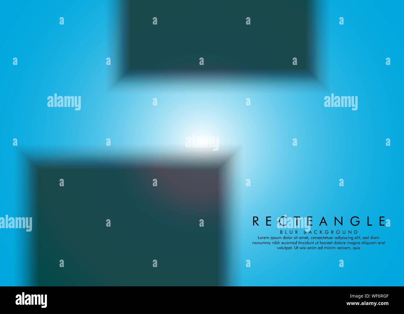 Vector illustration of a blur box with a background color radial ...