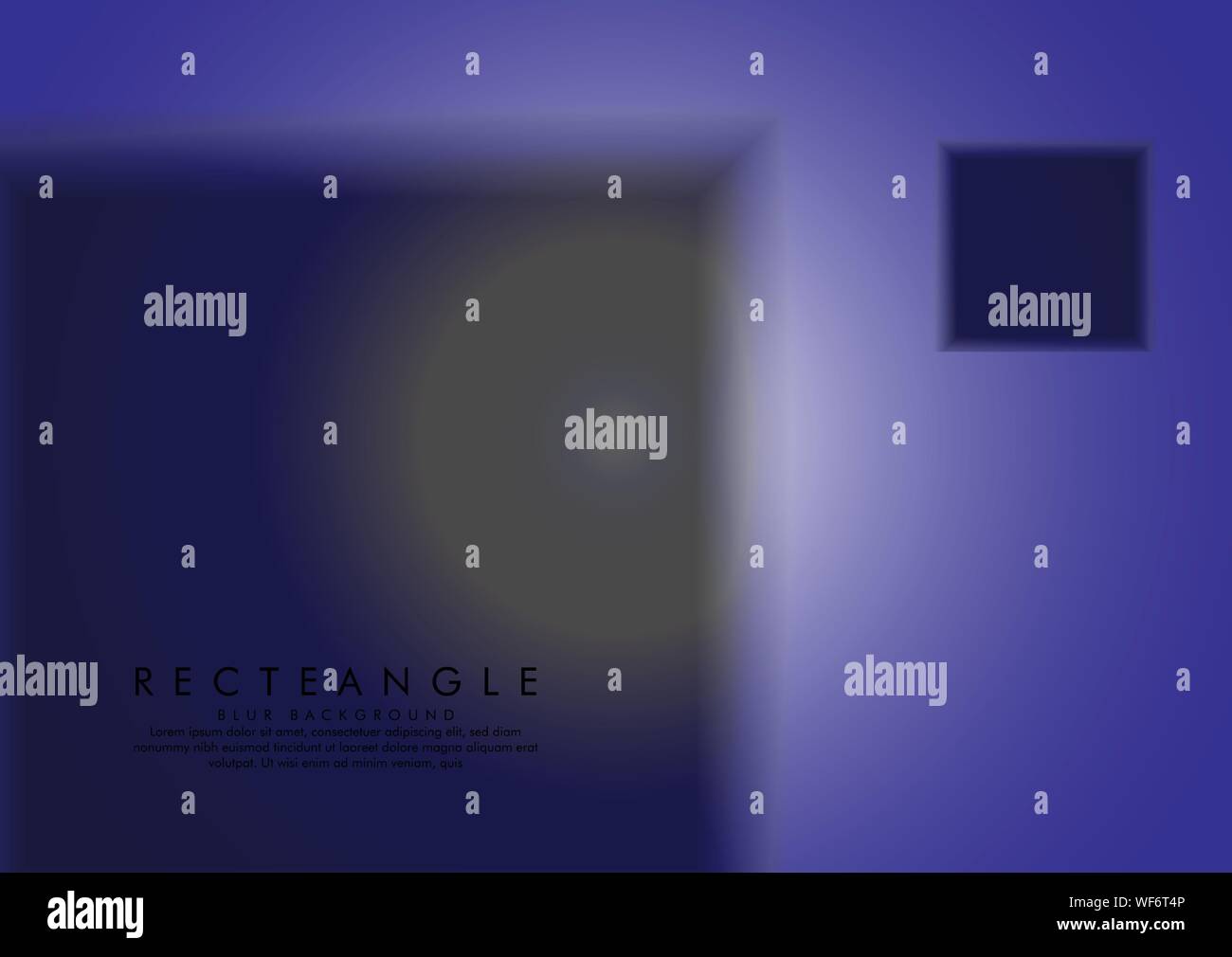 Vector illustration of a blur box with a background color radial ...