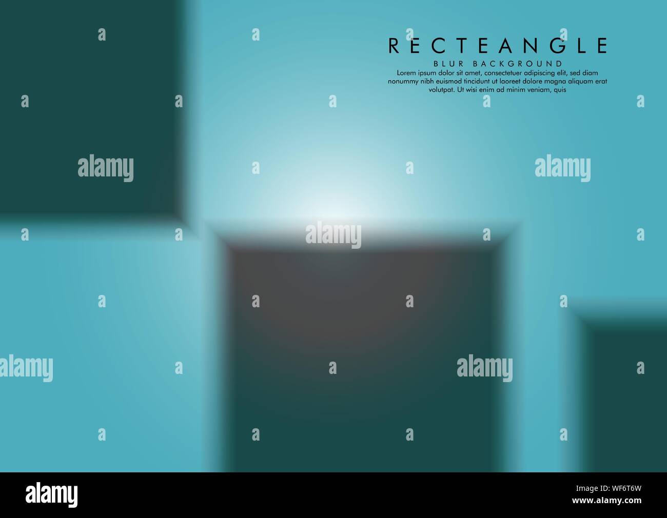 Vector illustration of a blur box with a background color radial ...