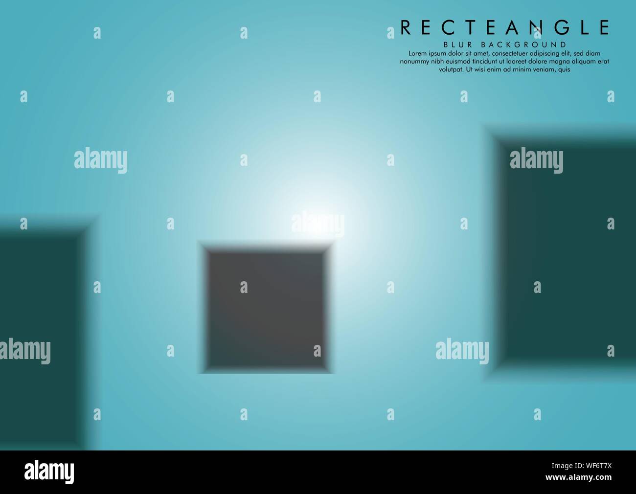 Vector illustration of a blur box with a background color radial ...