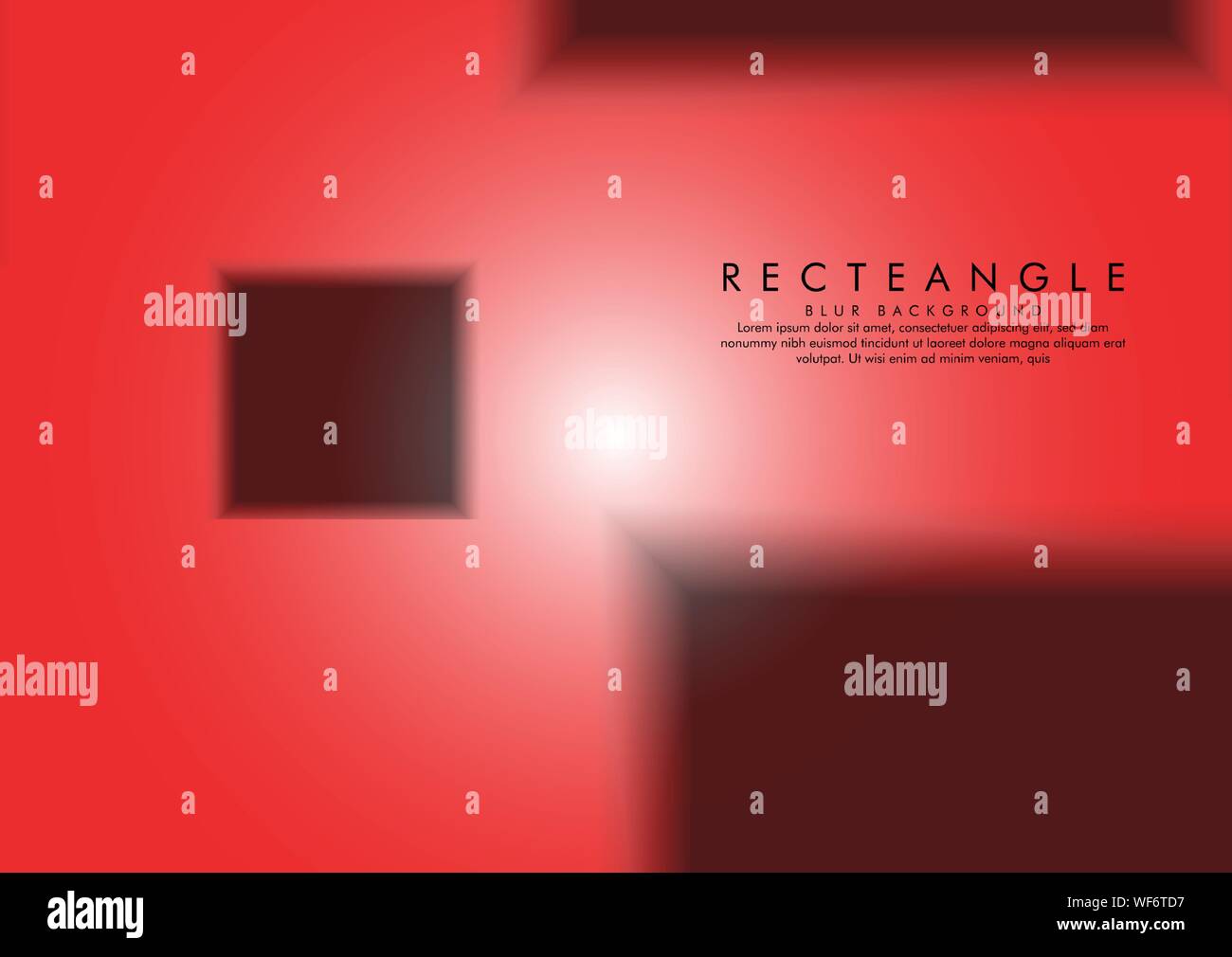 Vector illustration of a blur box with a background color radial ...