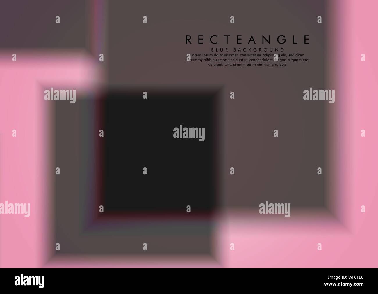 Vector illustration of a blur box with a background color radial ...