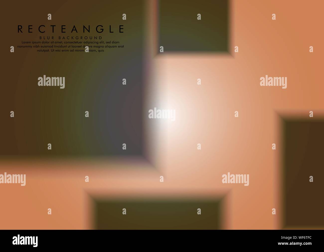 Vector illustration of a blur box with a background color radial ...