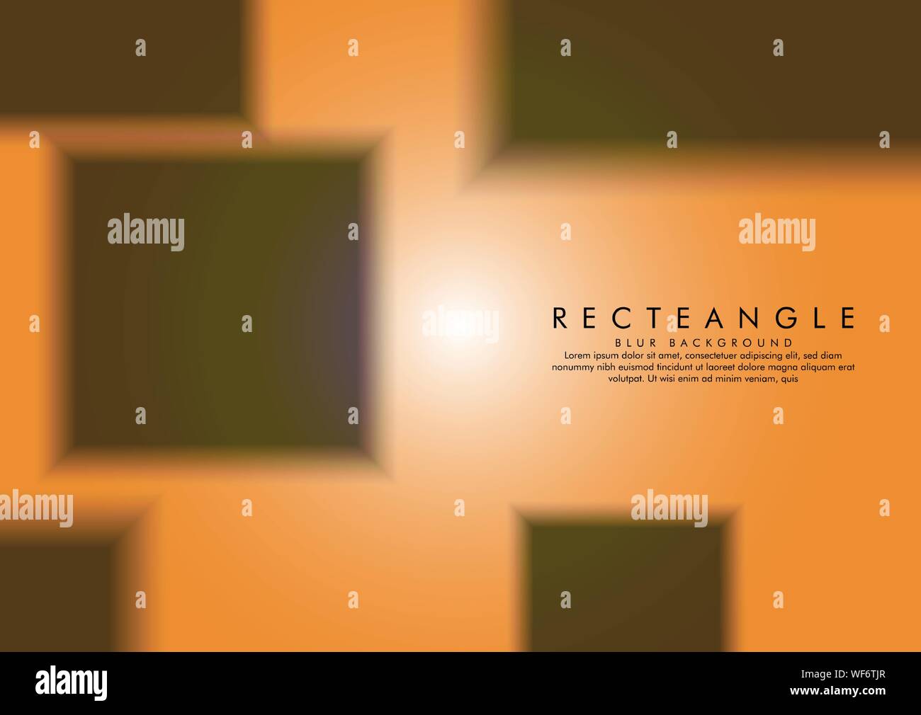 Vector illustration of a blur box with a background color radial ...