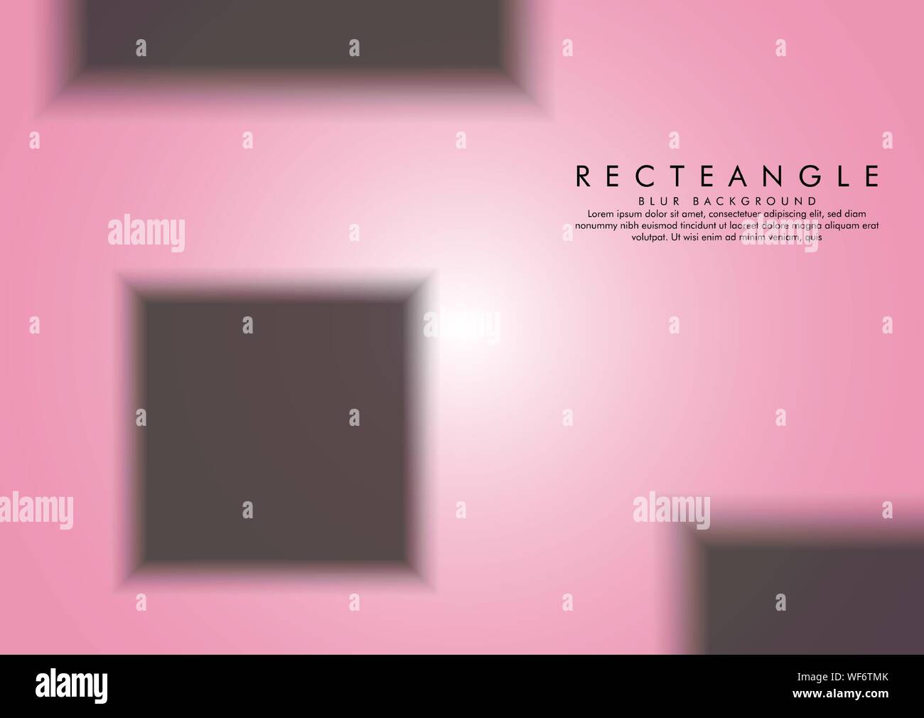 Vector illustration of a blur box with a background color radial ...