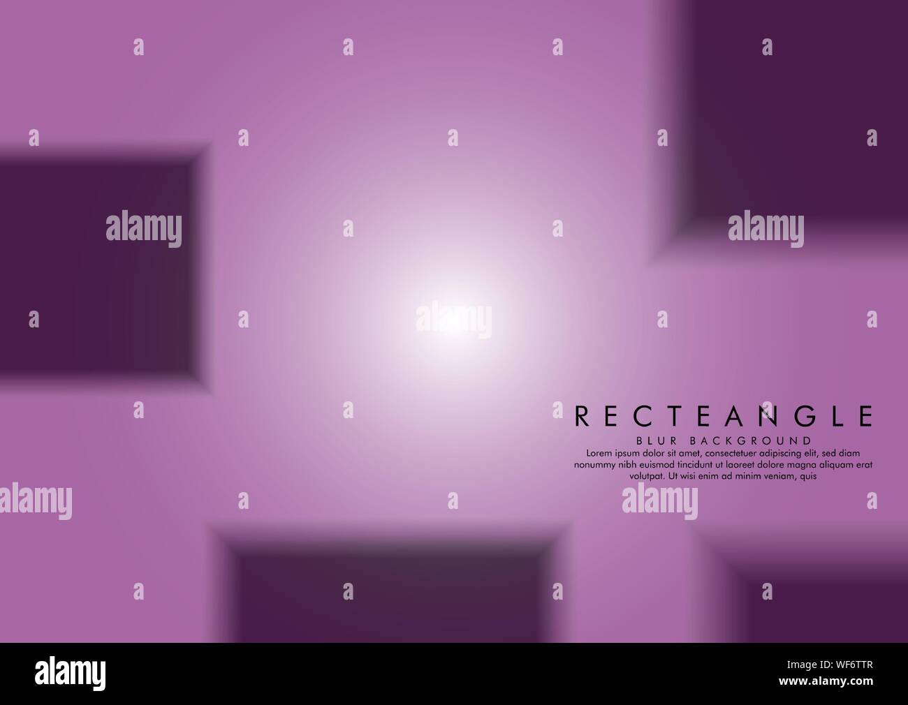 Vector illustration of a blur box with a background color radial ...