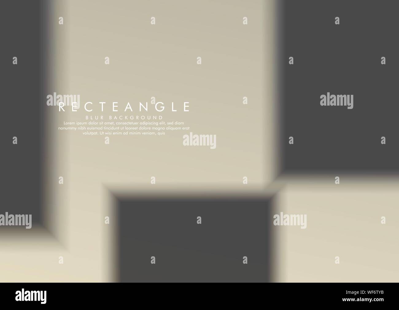 Vector illustration of a blur box with a gradient background. color ...