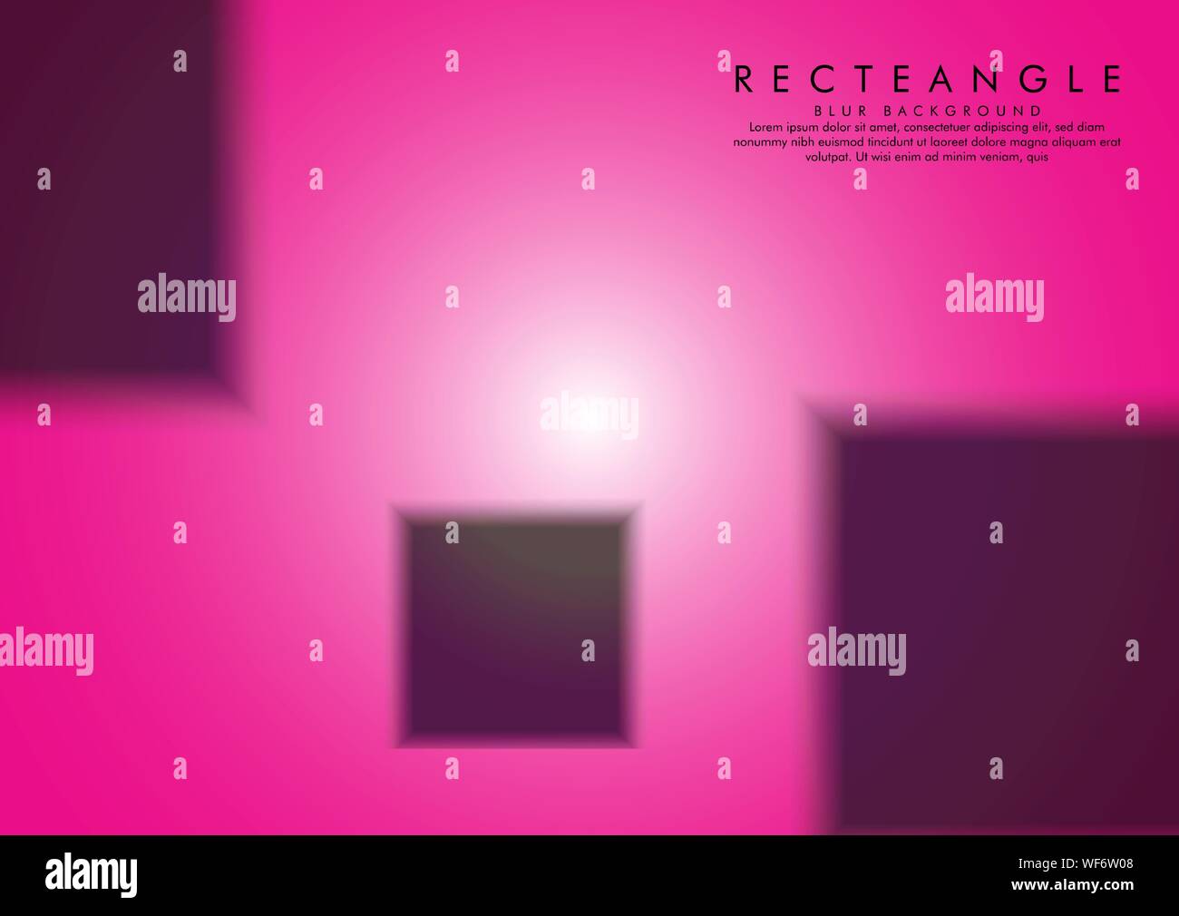 Vector illustration of a blur box with a background color radial ...