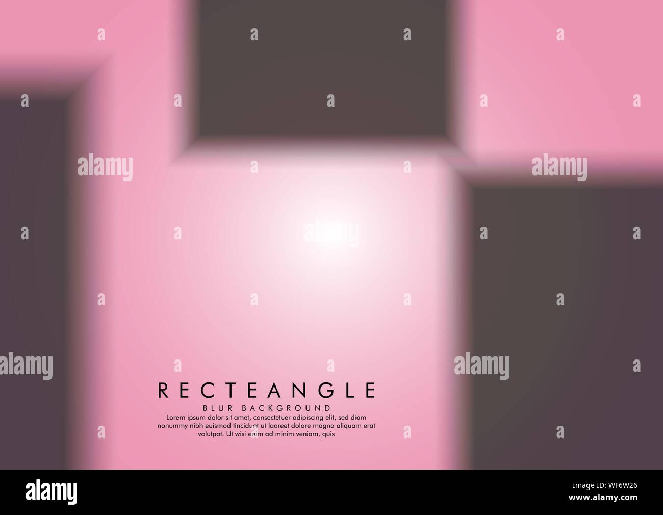 Vector illustration of a blur box with a background color radial ...