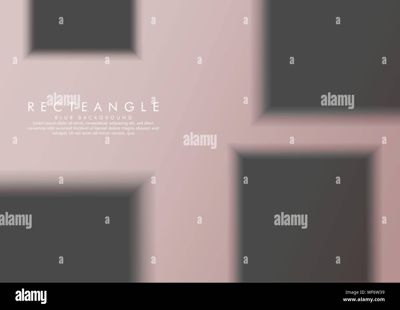 Vector illustration of a blur box with a gradient background. color ...