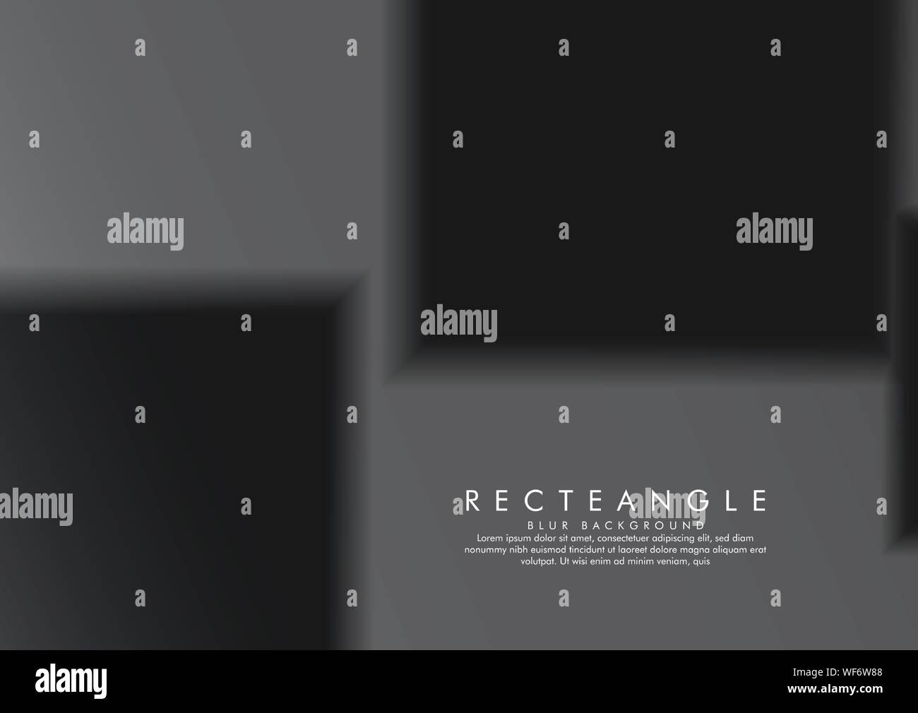 Vector illustration of a blur box with a gradient background. color ...